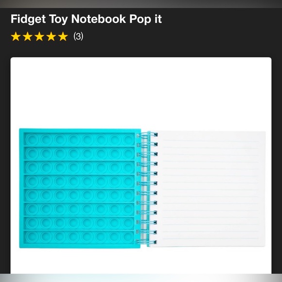 Toys | Fidget Toy Notebook Pop It Bluebrand New | Poshmark